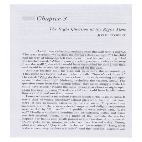 The right question at the right time | PDF