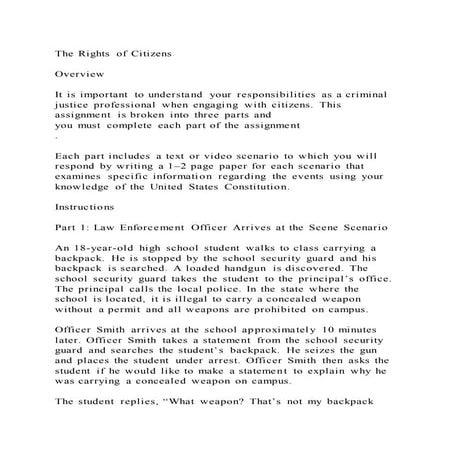 The Rights of CitizensOverviewIt is important to understand | PDF