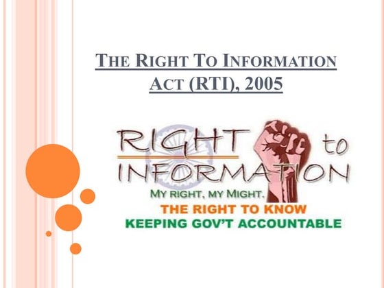 RTI Act | PPTX