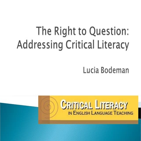 Critical Literacy | PPT
