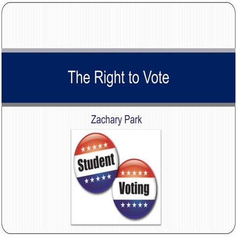 The right to vote | PPTX