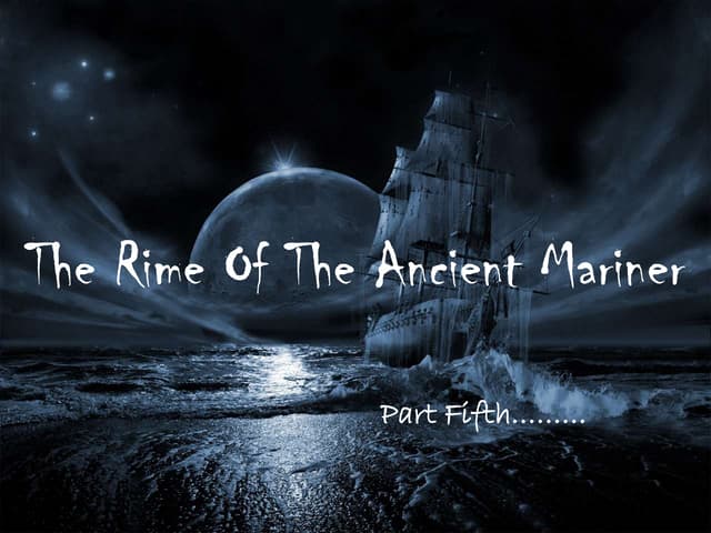 The rime of the ancient mariner (ppt) | PPT