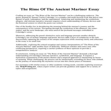 Rime Of The Ancient Mariner Essay.pdf