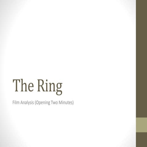 The ring analysis | PPT