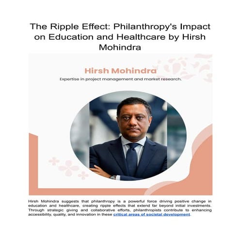 The Ripple Effect_ Philanthropy's Impact on Education and Healthcare by ...