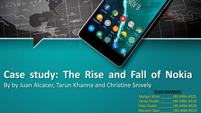 Case study NOKIA failure | PPTX