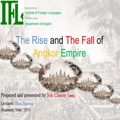 The Rise and the Fall of Angkor Empire | PPTX | Asia Travel | Travel ...