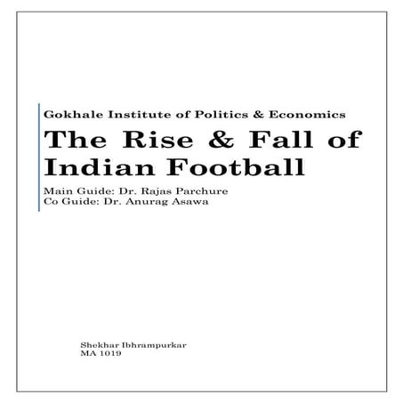 Indian history of football | PPTX