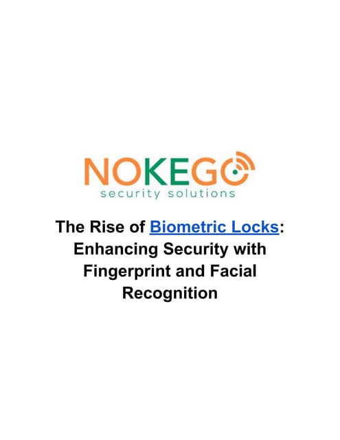 Top 5 Uses Of Biometrics Around The World Ppt