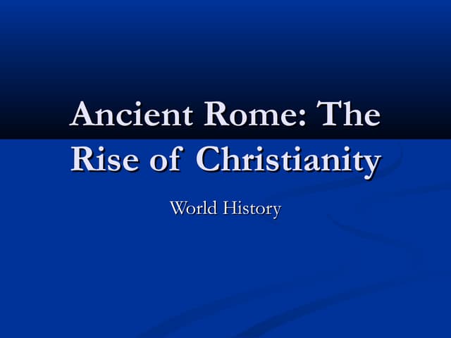 Church history early | PPTX