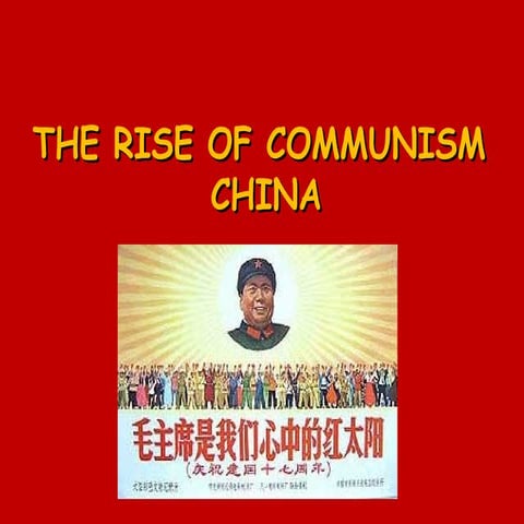 Presentation: Understanding THE RISE OF COMMUNISM | PPT