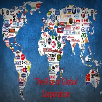 The rise of global corporation | PPTX