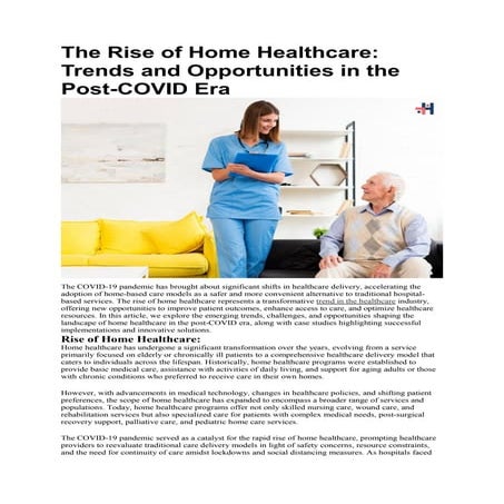 The Rise of Home Healthcare: Trends and Opportunities in the Post-COVID ...
