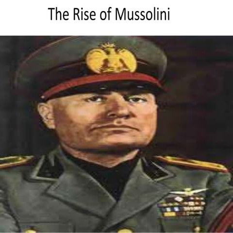 The rise of mussolini | PPT