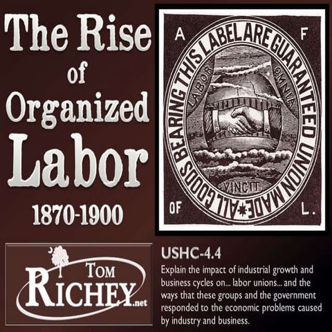 The Rise of Organized Labor (US History) | PPT