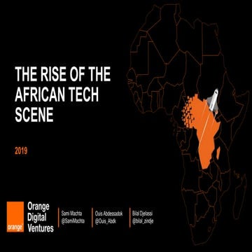 Positioning African Tech Startups as Engines of Growth and Development ...
