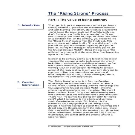 The 'Rising Strong' process | PDF