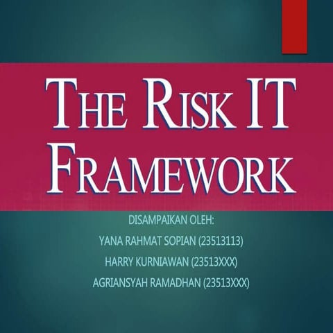 The Risk IT Framework | PPTX