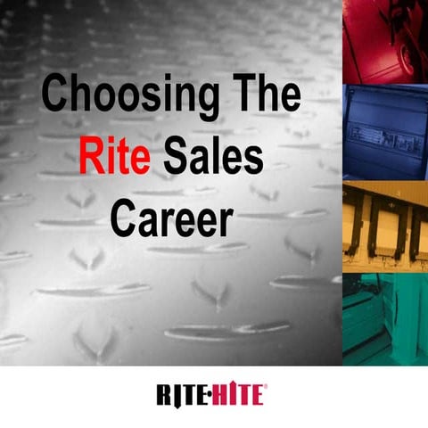 The Rite Sales Career | PPTX