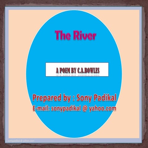 The river | PPTX | Geography | Science
