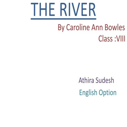 The River - poetic devices | PPTX