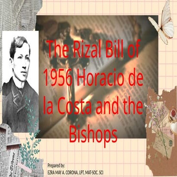 The Rizal Bill of 1956 Horacio de la Costa and the Bishops.pptx