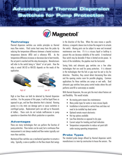 Thermal Dispersion Flow Measurement Device | PDF