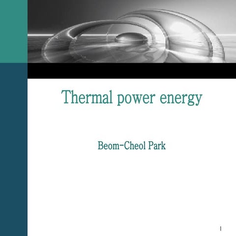 Thermal Power Energy | PPT