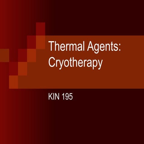 Thermal Agents Cold | PPT