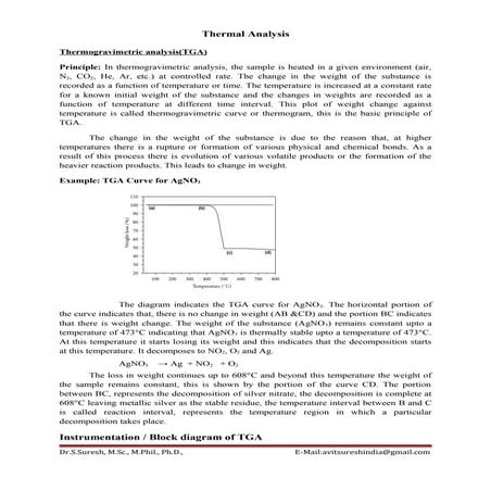 Thermal analysis | DOC