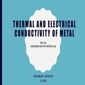 Thermal and electrical conductivity of metal | PDF