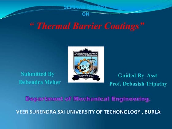 Thermal barrier coatings (TBC) | PPT