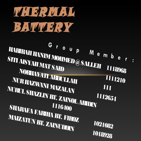 Thermal battery in missiles | PPT