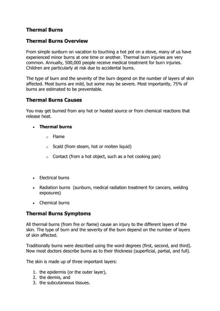 Burn first aid ppt | PPTX | First Aid | Injuries