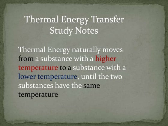 4 thermal energy on the move | PPT