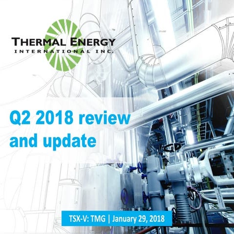 Thermal Energy - Q2 2018 Review & Update | PDF | Business Accounting ...