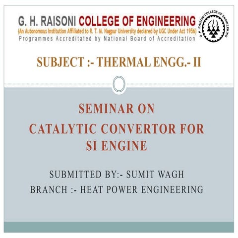 Thermal engg | PPT