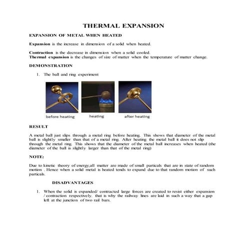 REAL WORLD APPLICATION OF THERMAL EXPANSION | PPTX