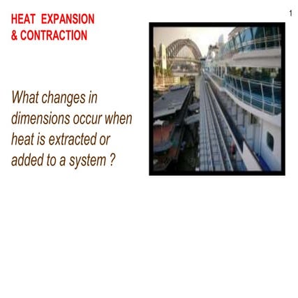 A topic in physics call Thermal expansion | PPT