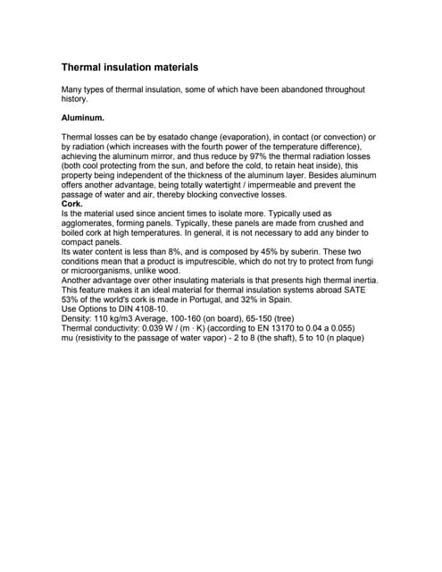 Different Types of Insulation: Their Advantages and Disadvantages | PPTX