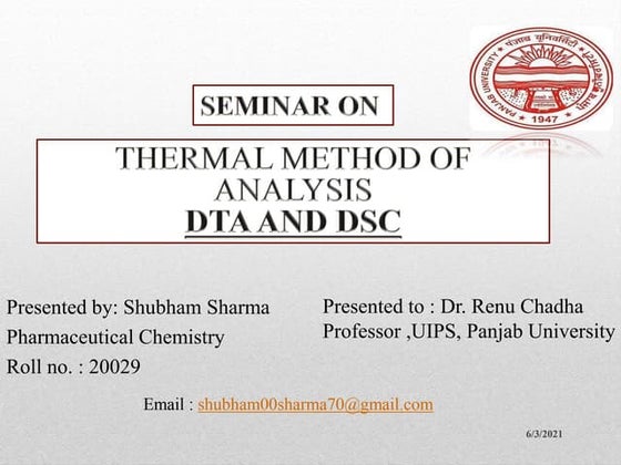 Differential Thermal Analysis(pdf) | PDF