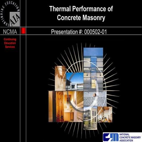 Thermal performance of concrete masonry | PDF