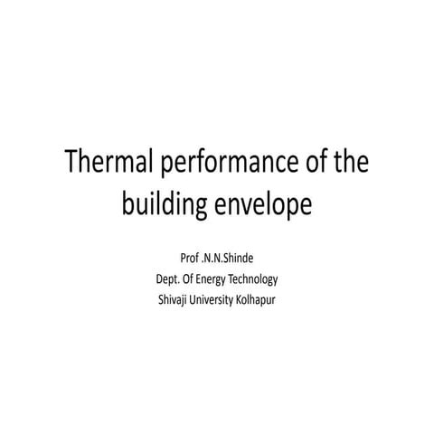Thermal Performance of the Building Envelope.pptx