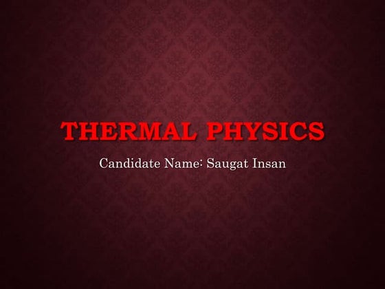 Heat and temperature | PPT