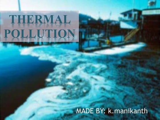 Thermal pollution | PPT