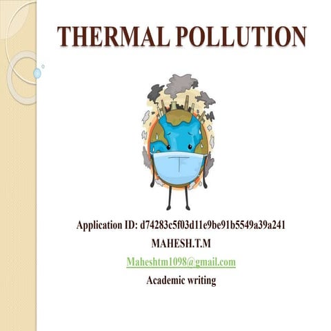 Thermal pollution presentation | PPT