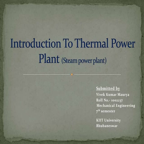 Condenser in thermal power plants | PPT