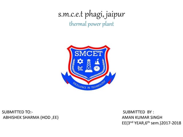 Modern thermal power plant | PPTX