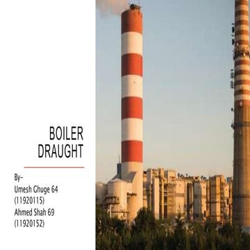 Boiler Draught | PPTX