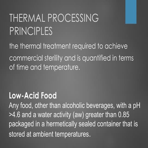 thermal process in canning industry .ppt